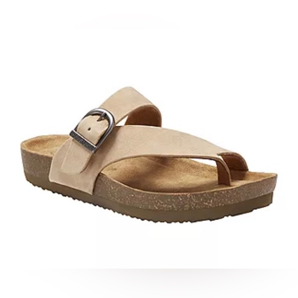 Outwoods | Shoes | Outwoods Bork Slipon Sandal With Toe Strap In Taupe ...